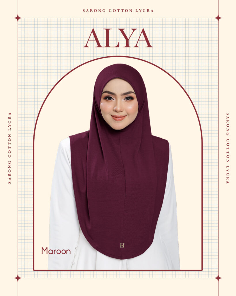 Alya Maroon Heejab